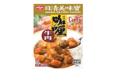 Nissin Retort Pouch Curry Beef Curry Flavour